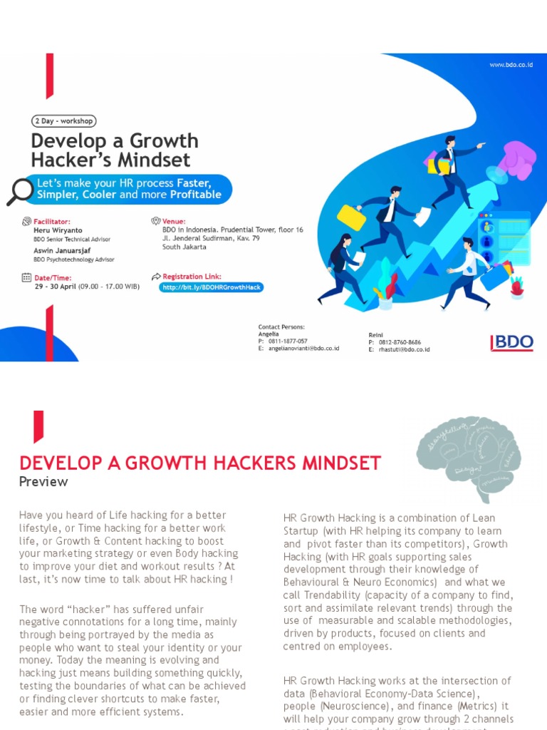 Growth Hacker Mindset | Analytics | Predictive Analytics