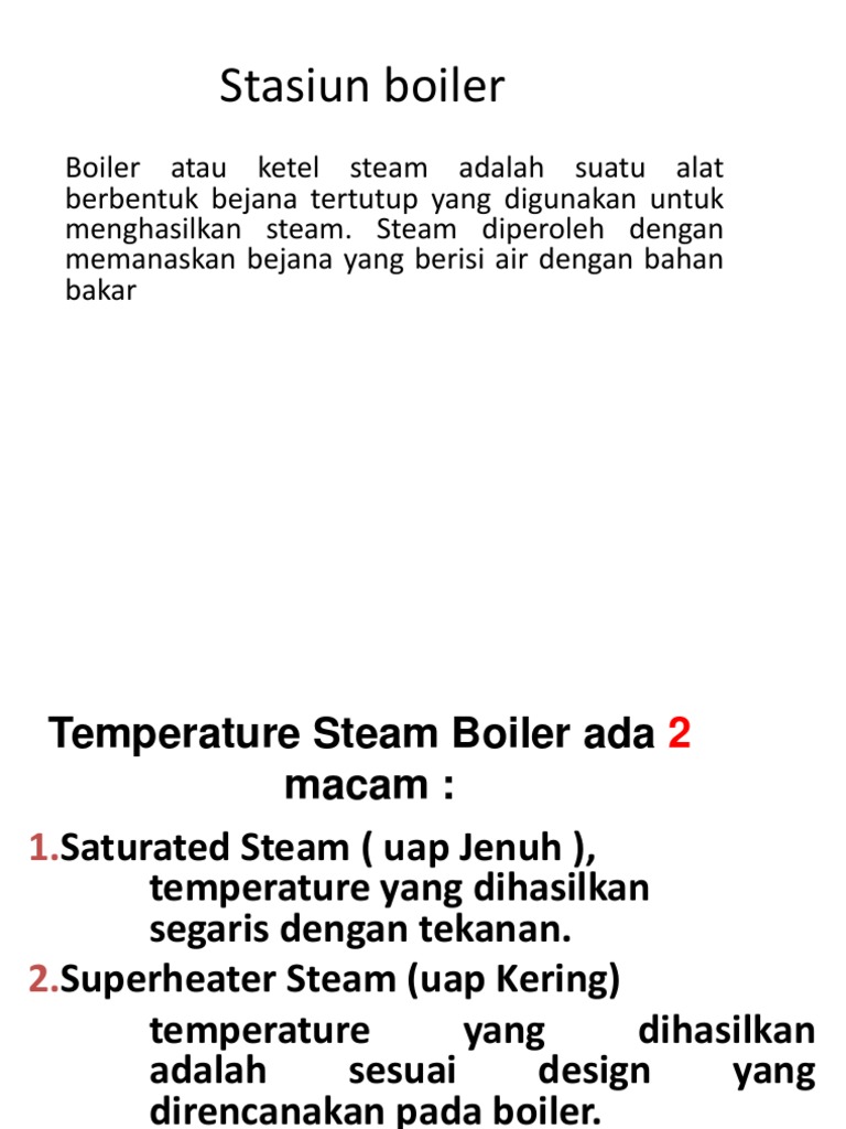 Presentasi Boiler | PDF