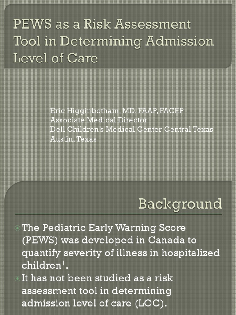 Impact of PEWS on Pediatric Admissions | PDF | Science & Mathematics