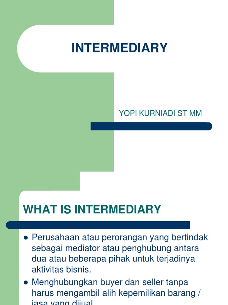 Intermediary Business | PDF