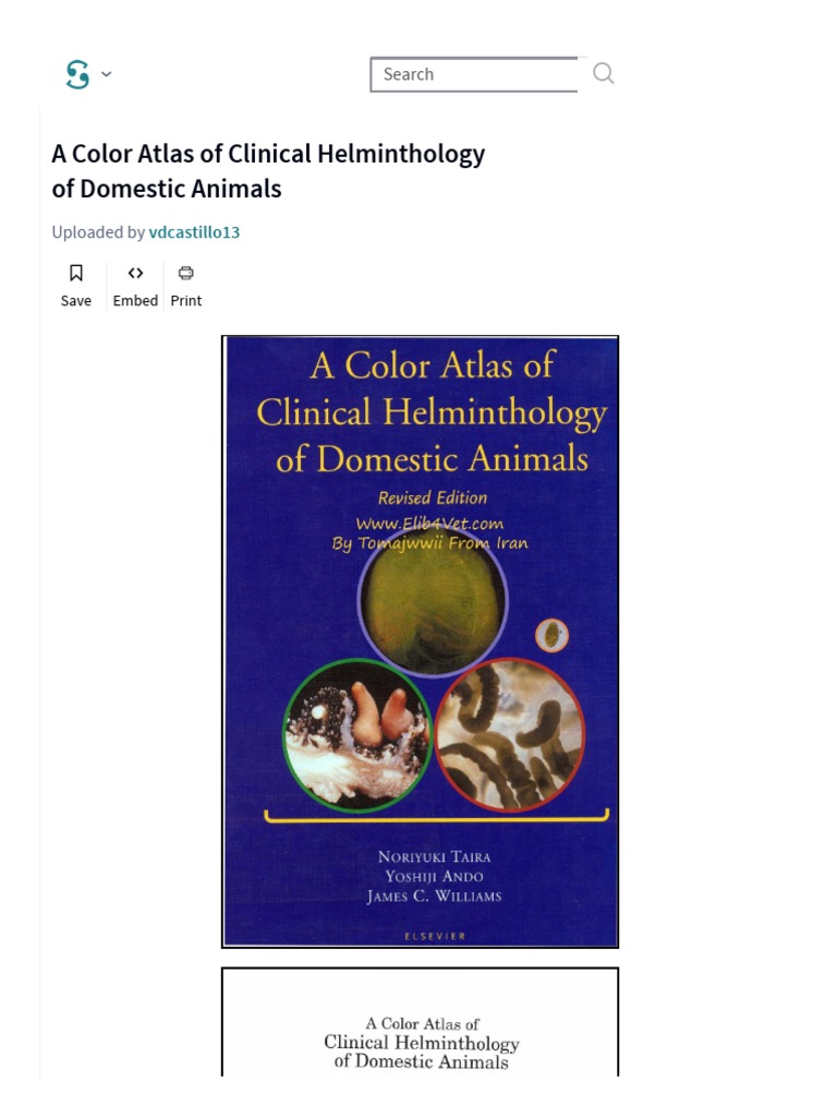 A Visual Guide to Helminth Parasites Commonly Found in Domesticated ...