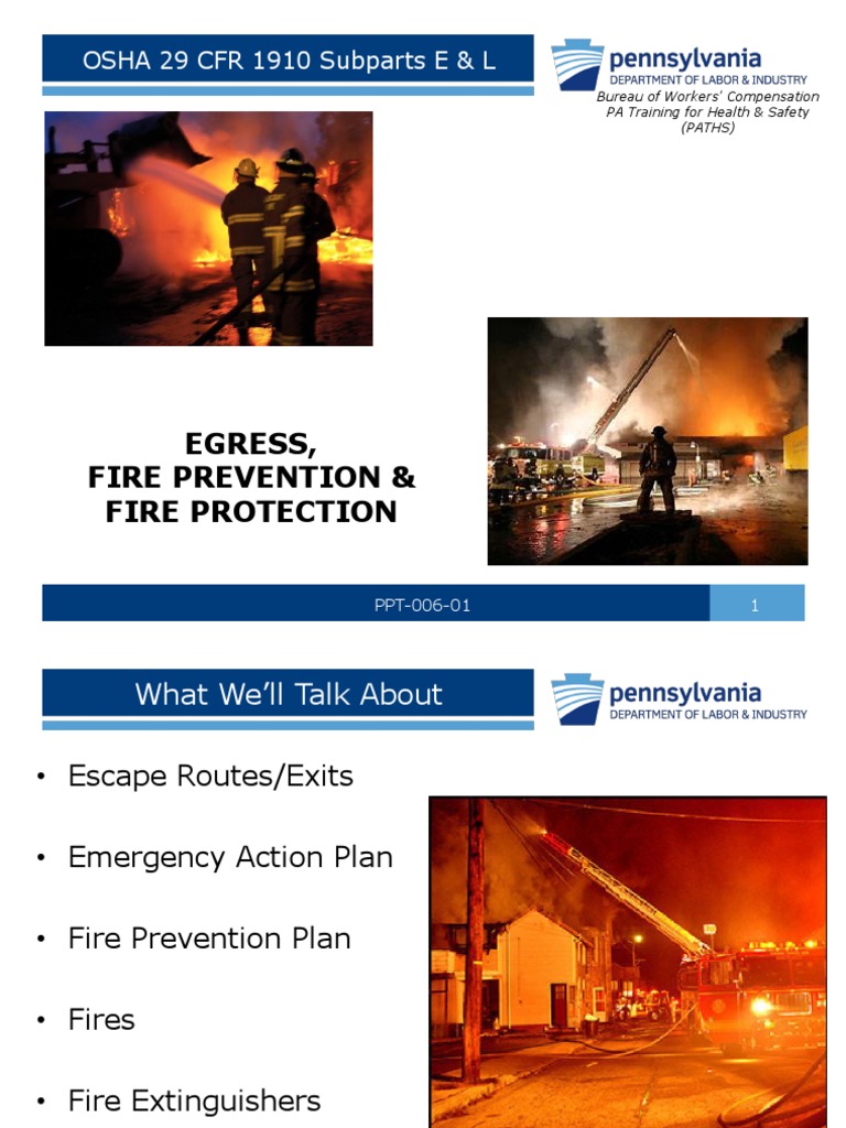 Egress and Fire Protection | PDF | Fire Safety | Fires