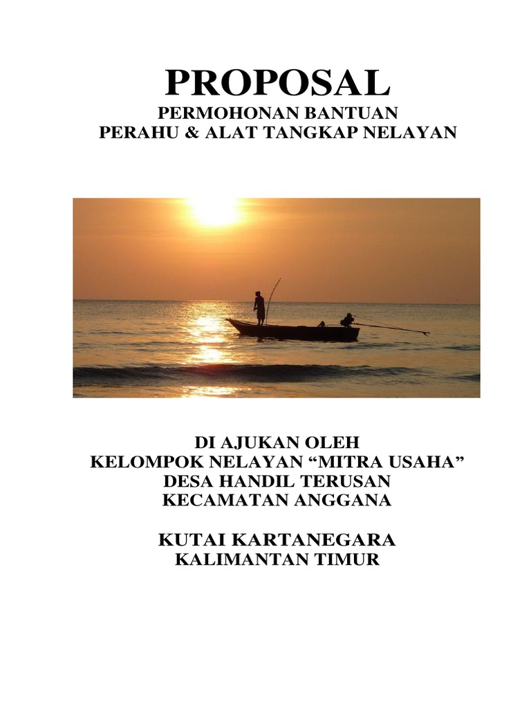 Proposal Kelompok Nelayan Handil.a | PDF