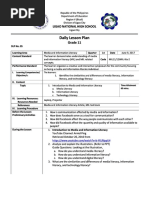 Lesson Plan MIL People Media | PDF | Mass Media | Lesson Plan