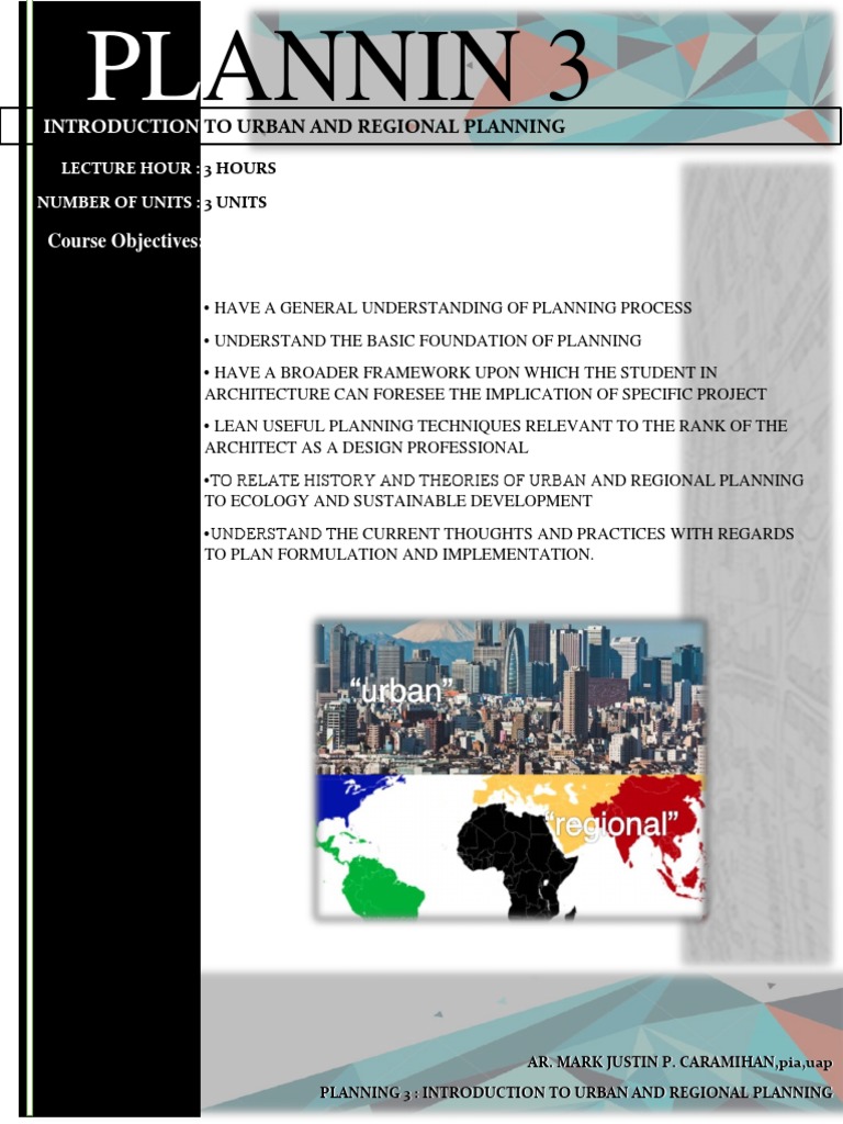 Planning 3 | PDF | Urban Planning | Economic Development