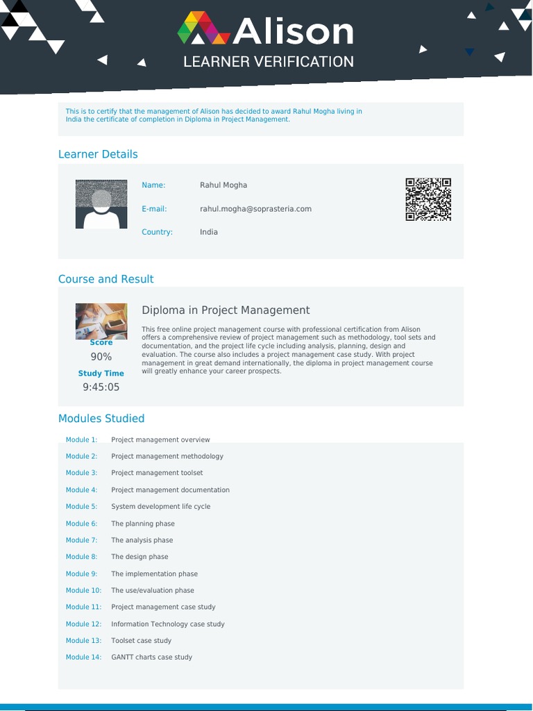 Learner Verification 276 10668254 | PDF