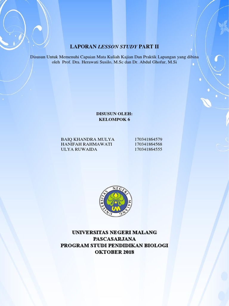 Laporan Lesson Study Part Ii | PDF