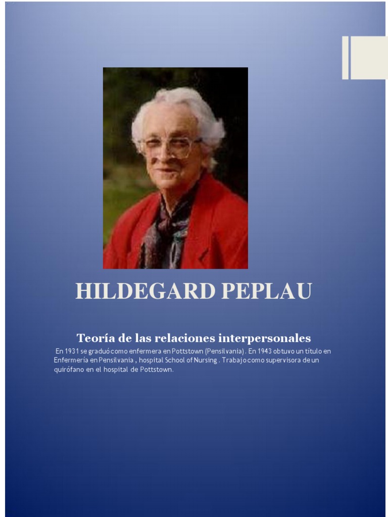 Teoría Interpersonal de Peplau | PDF | Enfermería | Psicoanálisis