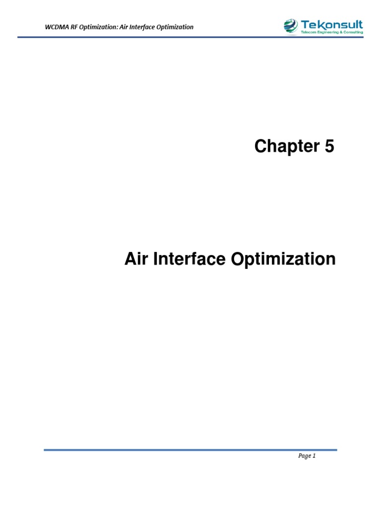 05 Air Interface Optimization | PDF | Modulation | Broadcast Engineering