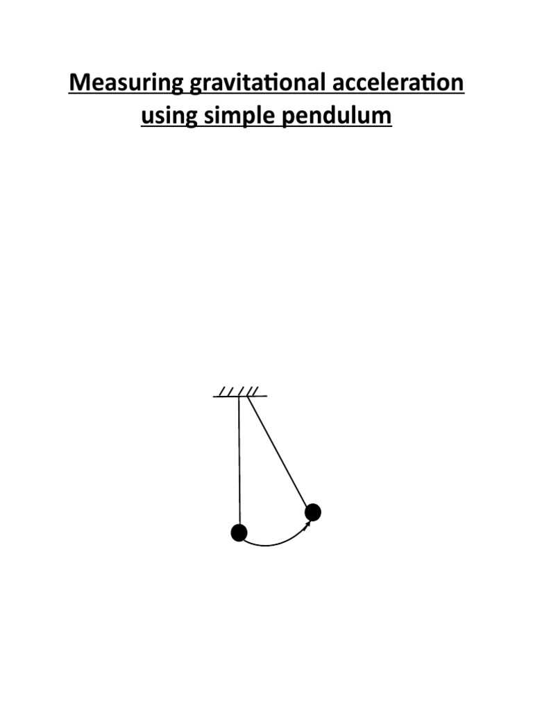 Measuring Gravity with a Simple Pendulum | PDF | Gravity | Pendulum