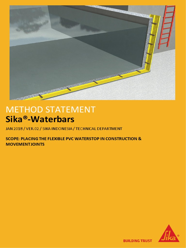 MS - Sika Waterbars - Placing in Construction & Movement Joints (v.02. ...