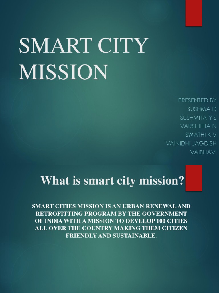 Overview of India's Smart City Mission | PDF | Business | Technology ...