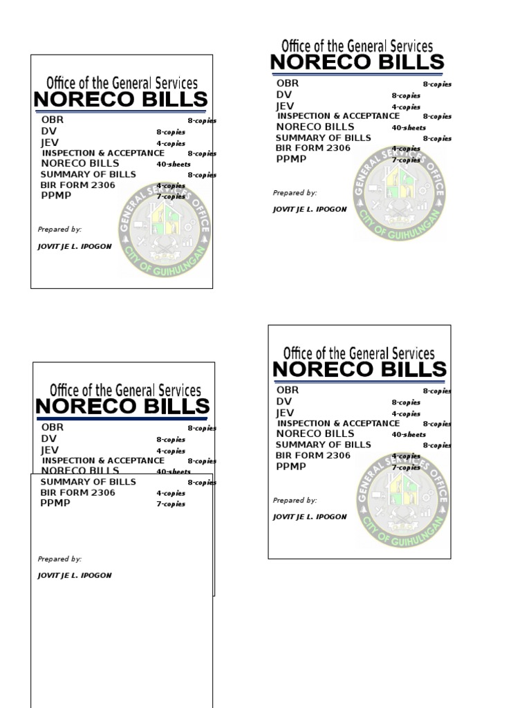 OBR and NORECO Bill Summary | PDF | Technology & Engineering