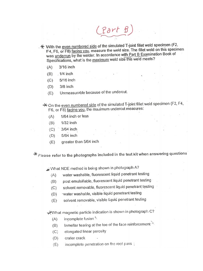 Part B Exam | PDF