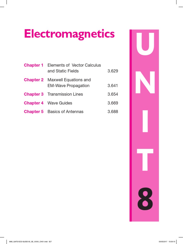 Electromagnetics: Vector Calculus & Fields | PDF | Magnetic Field | Euclidean Vector