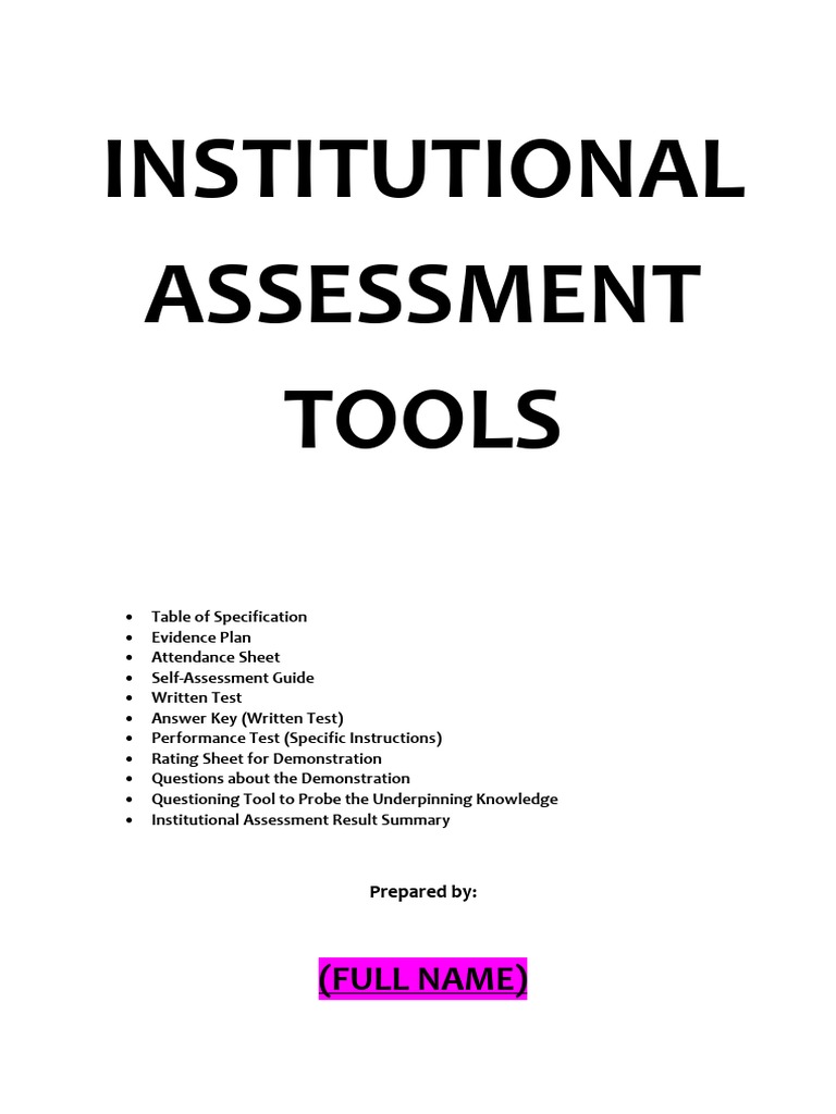 HSK Iv. Institutional Assessment Tools | PDF | Housekeeping | Hotel