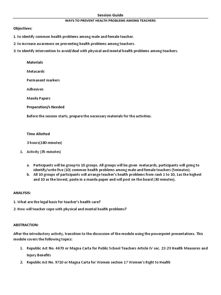 Gad Session Guide | PDF