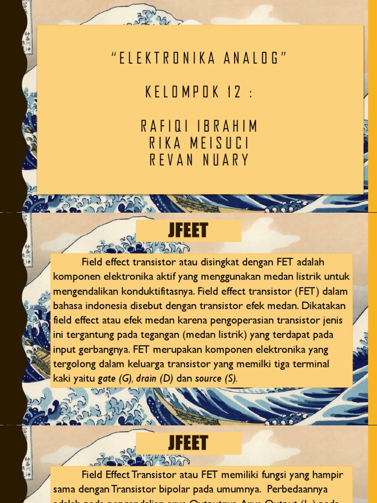 Keluarga Transistor: FET dan TRIAC | PDF | Sains & Matematika