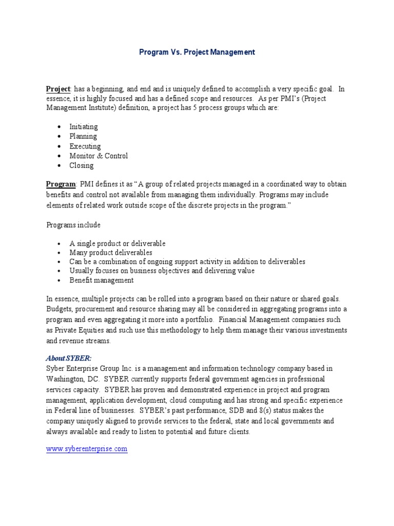 Project: has a beginning, and end and is uniquely defined to accomplish ...