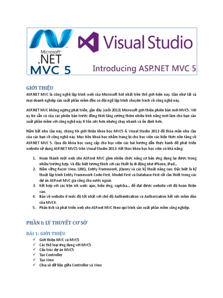 Đề cương MVC5 | PDF