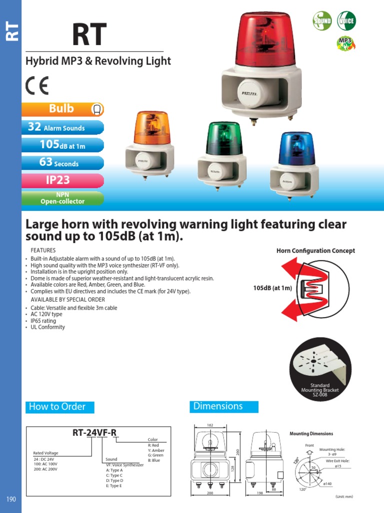 RT-VF Catalog (En) | PDF | Power Supply | Alternating Current