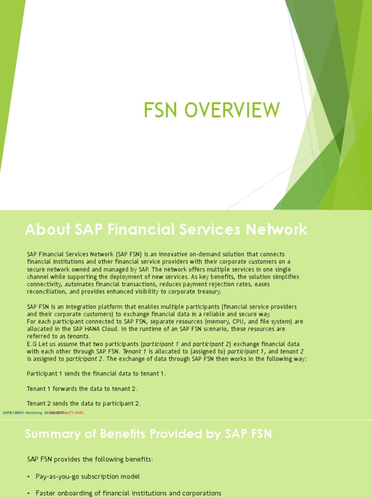 FSN Overview | PDF | Soap | Cloud Computing