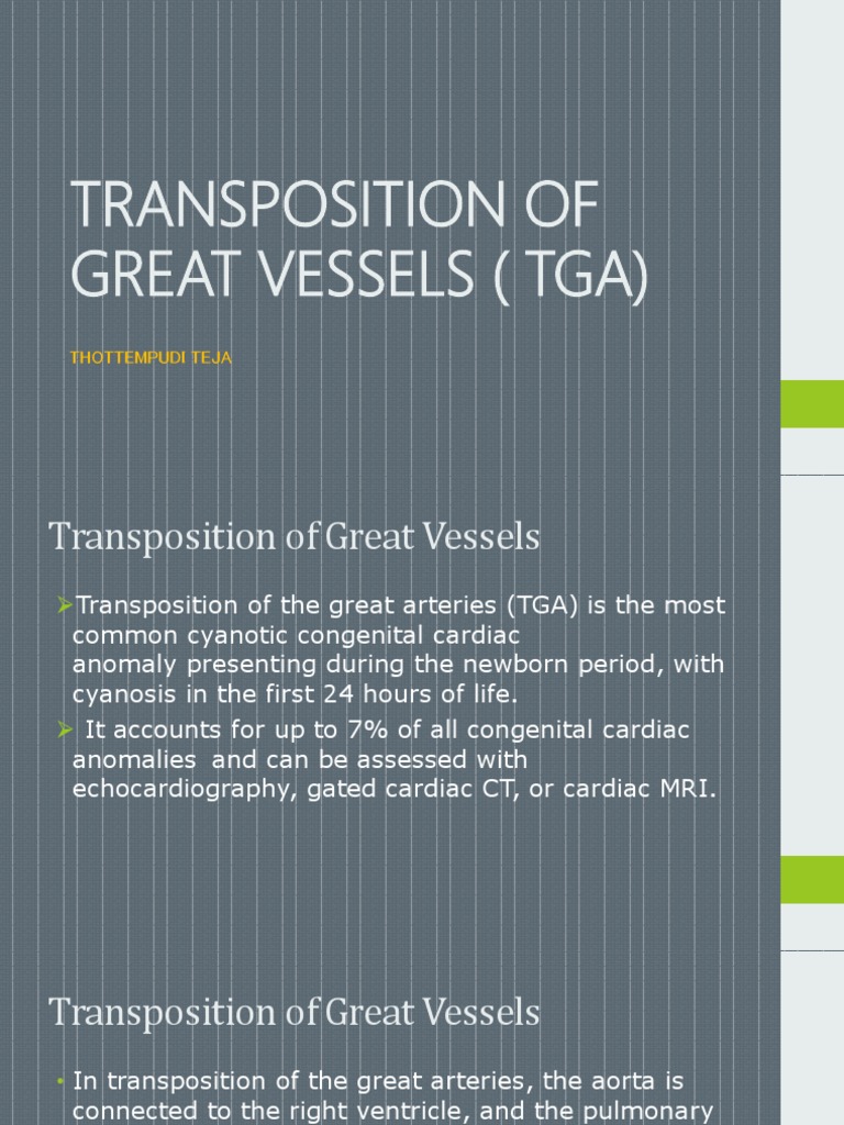 Neonatal TGA: Diagnosis & Features | PDF