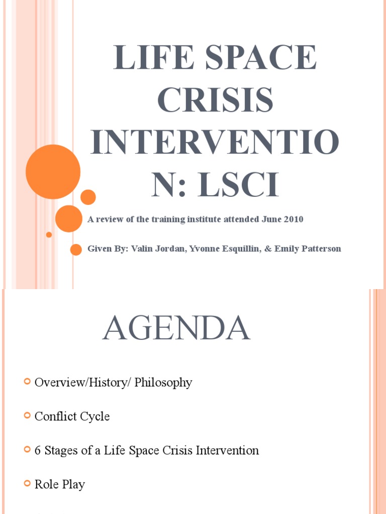 Life Space Crisis Intervention Presentation 11-2-10 | PDF | Behavior ...