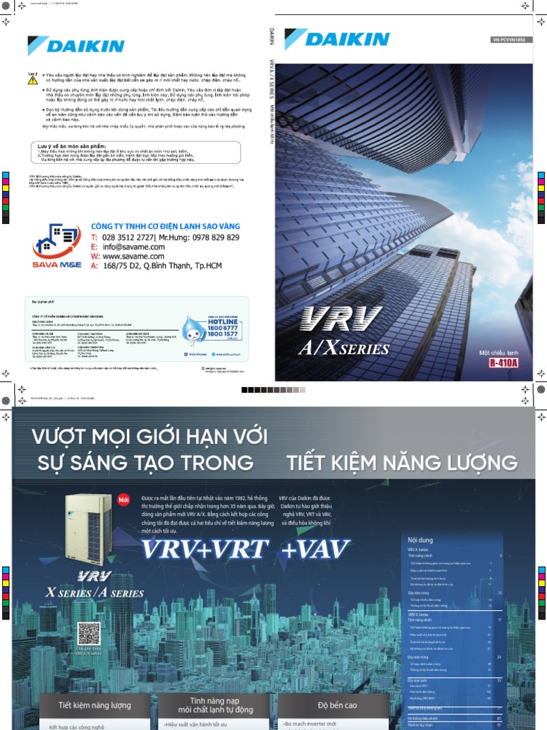 Catalogue Daikin VRV A/X (2019)