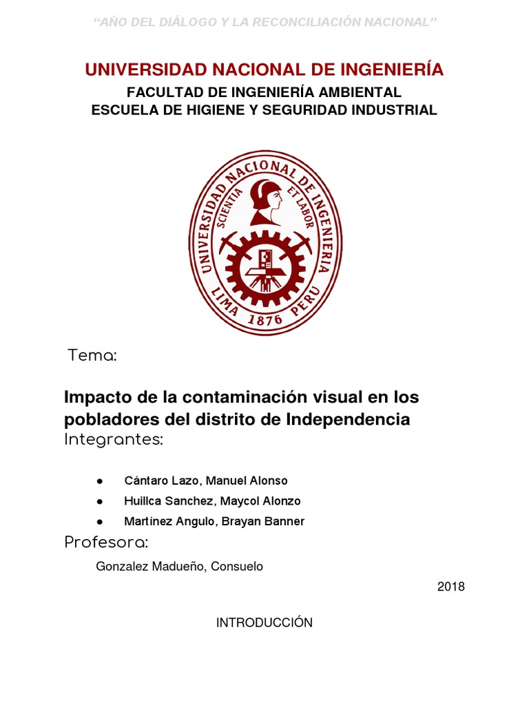 Contaminación Visual | PDF | Contaminación | Color