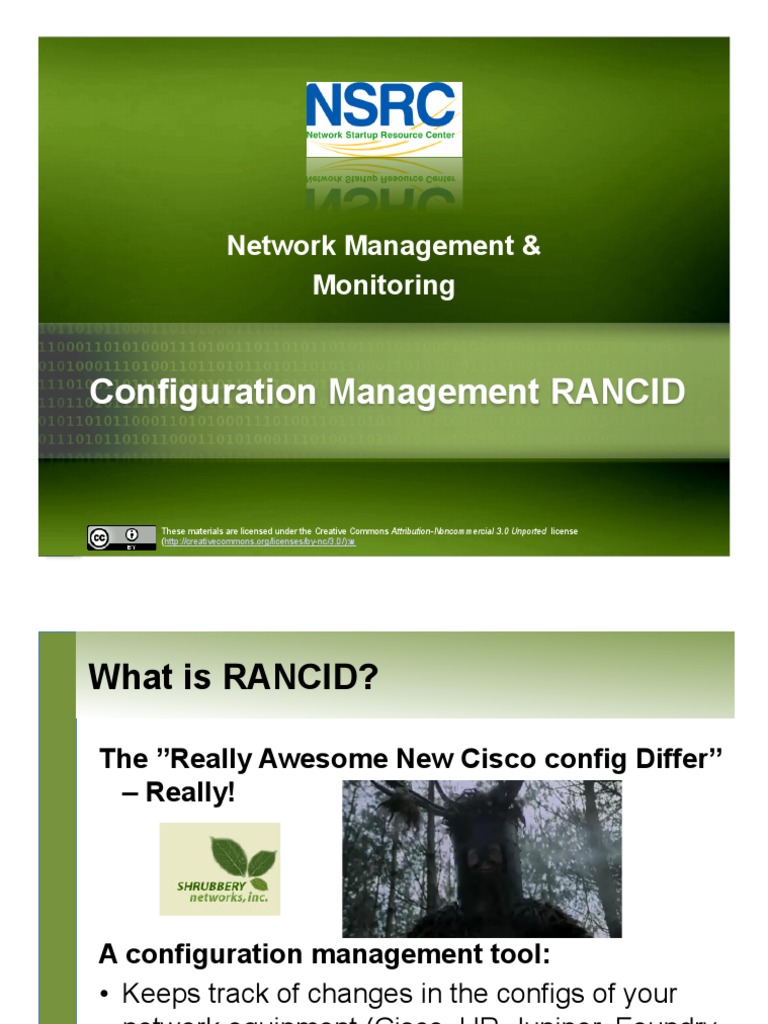 Config Management Rancid | PDF | Version Control | Computer Data