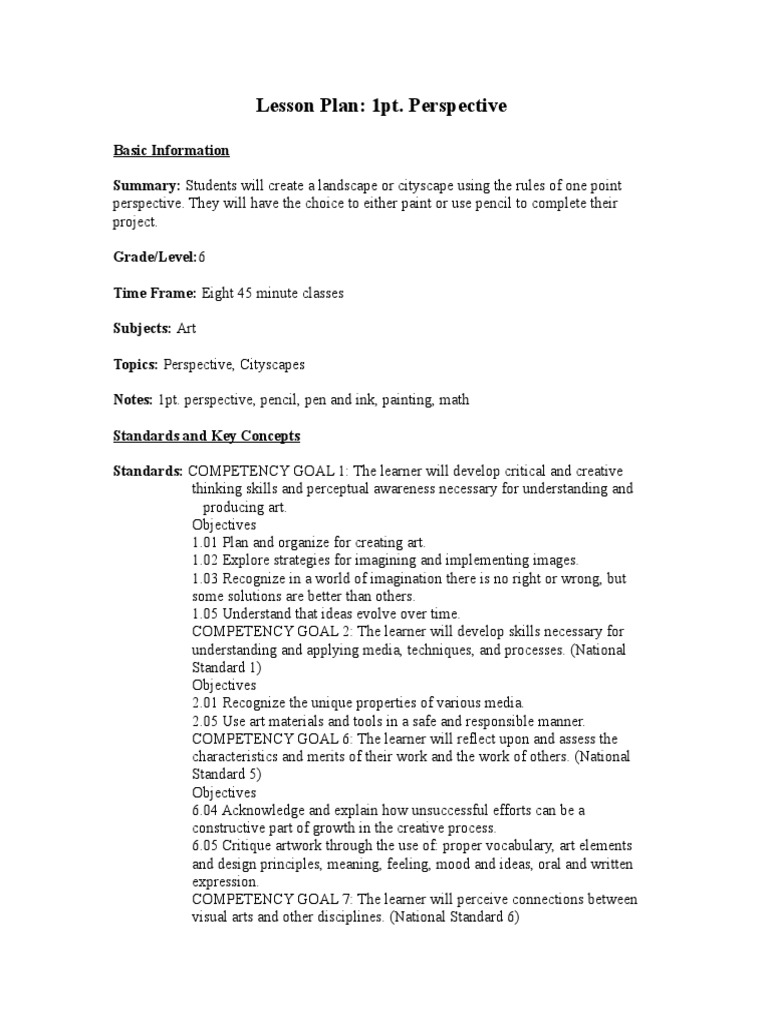 1 Pt. Perspective | PDF | Perspective (Graphical) | Creativity