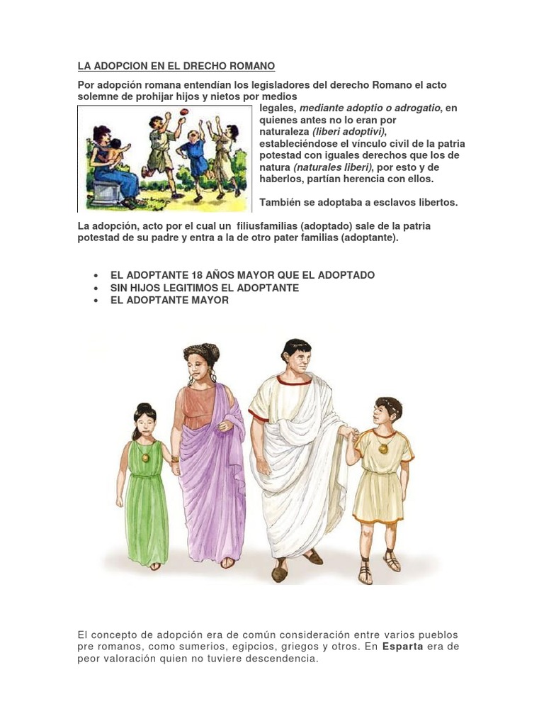 Adopción en el Derecho Romano | PDF | Adopción | Marco Aurelio