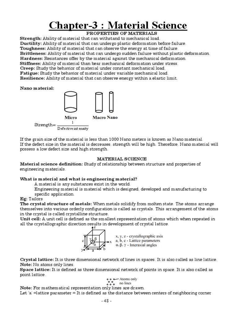 Chapter-3: Material Science: 1 Defective Int Ensity | PDF | Dislocation ...