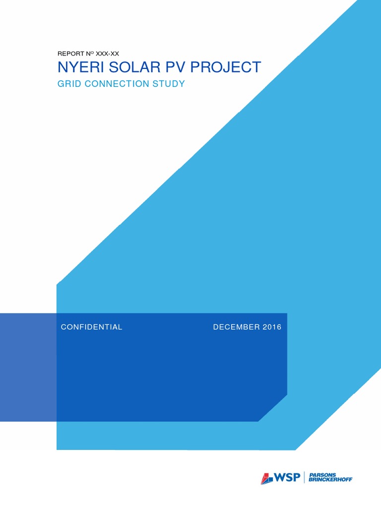 Nyeri Solar PV Project Grid Study - Report PDF | PDF | Electrical Grid ...
