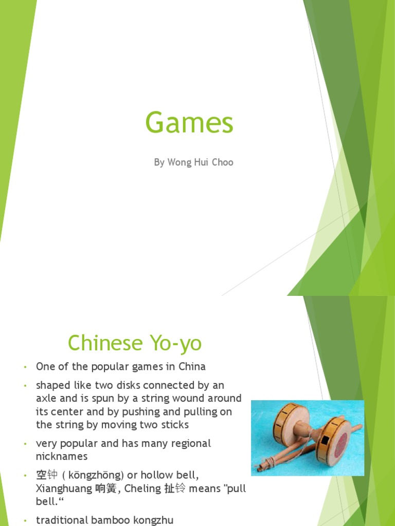Traditional Chinese Games Overview | PDF