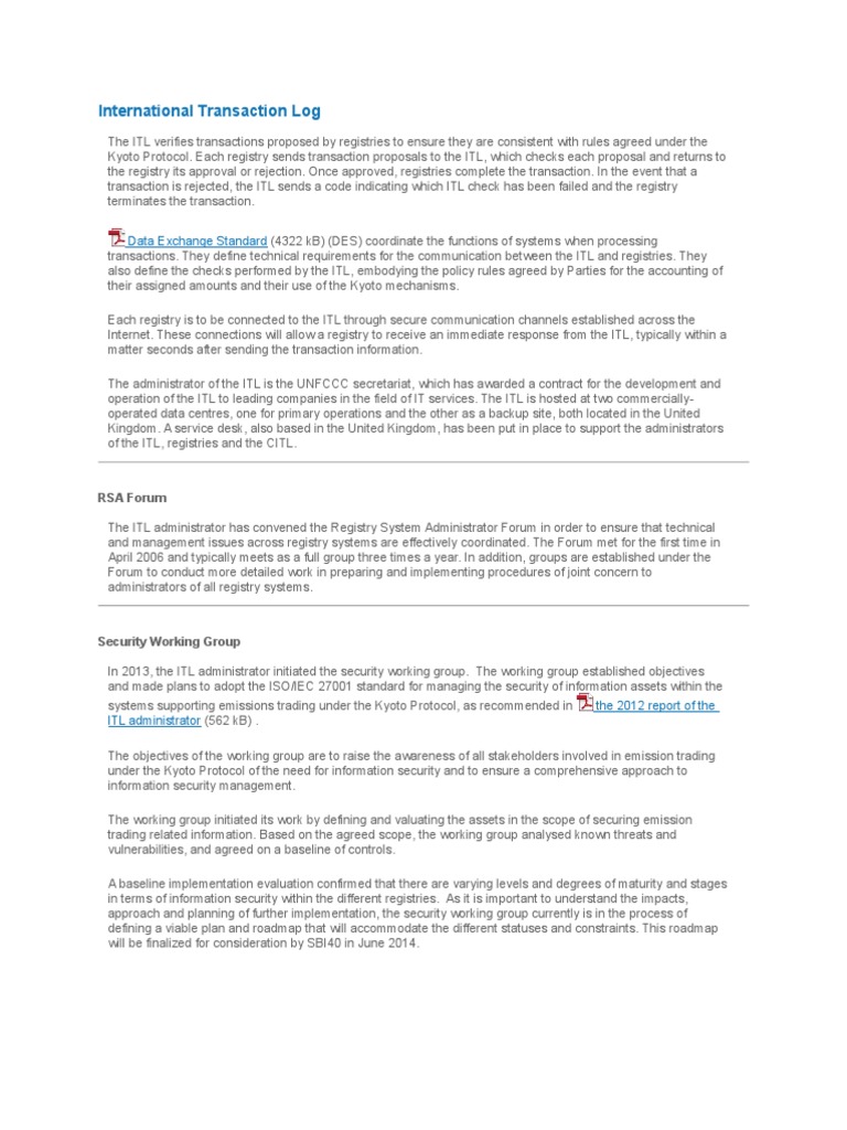 Verify Transactions with International Transaction Log (ITL | PDF ...