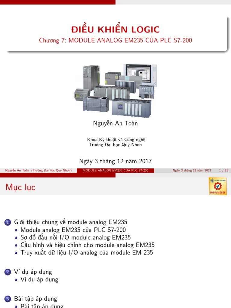 Chapter 7 Module Analog EM235 of PLC S7-200 PDF | PDF