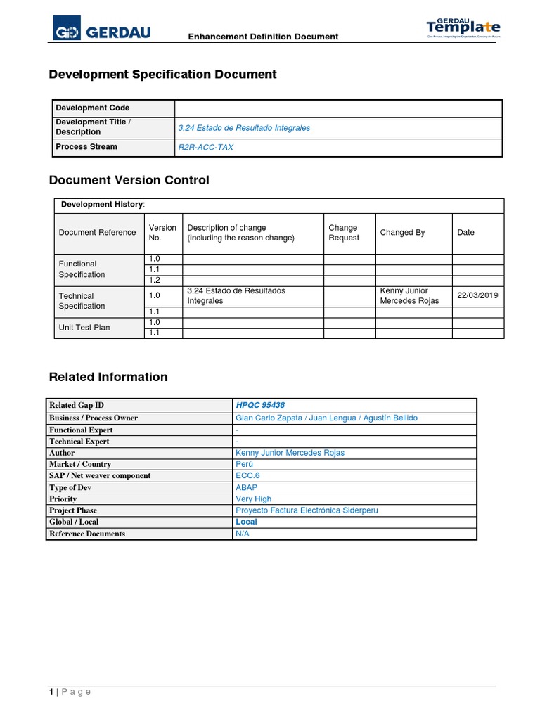 Development Specification Document | PDF | Specification (Technical Standard) | Computing