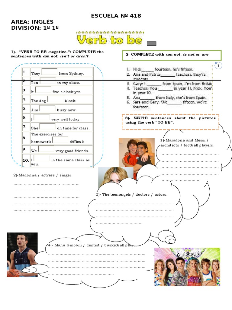 To Be Negative Fun Activities Games 25198 | PDF