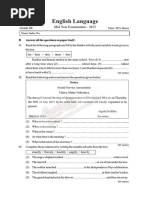 Primary 2 English Exam | PDF