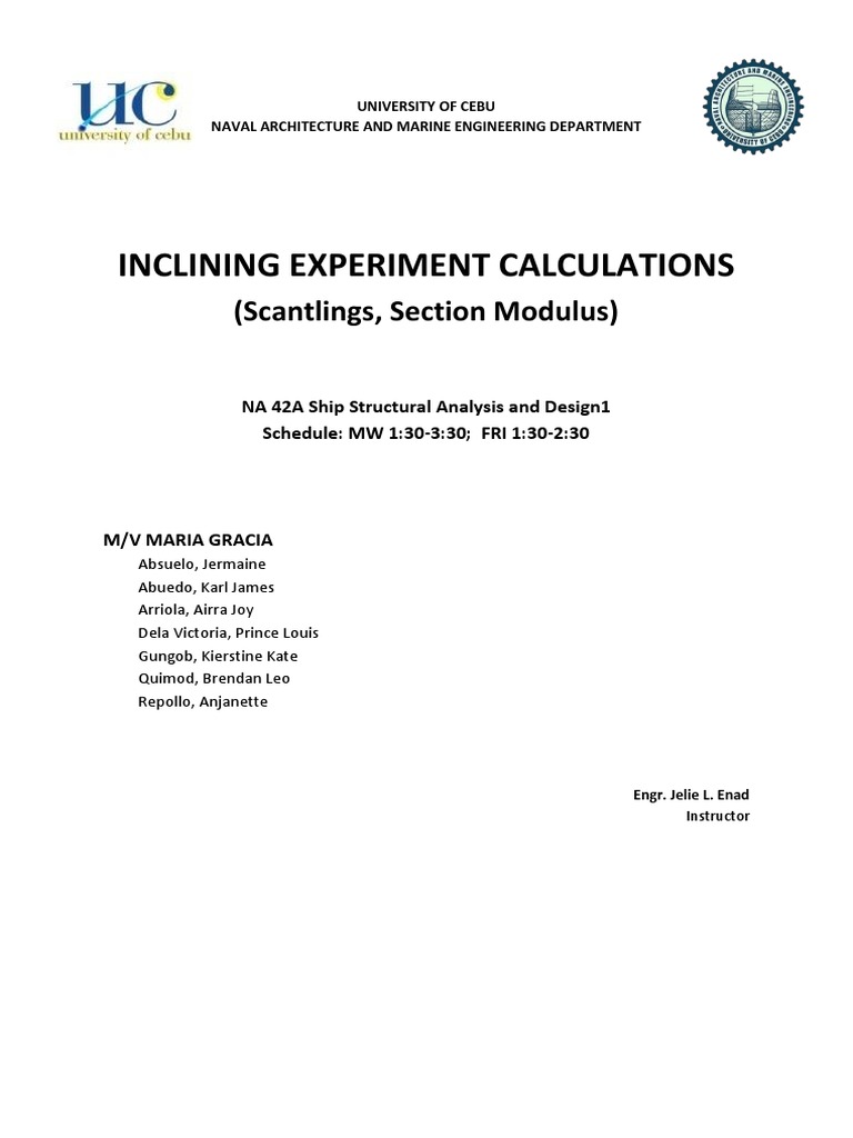 Calculations | PDF | Shipping | Civil Engineering