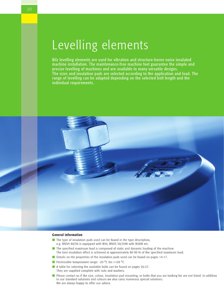Levelling Elements Cat Excpert | PDF | Screw | Nut (Hardware)