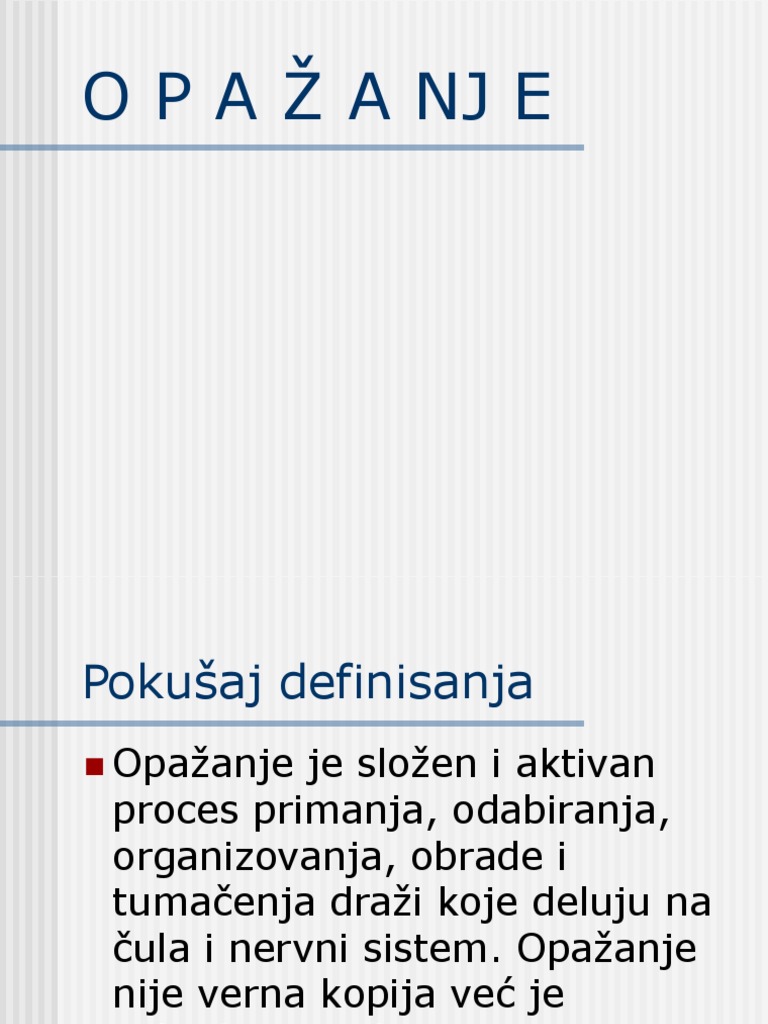 1opazanje | PDF
