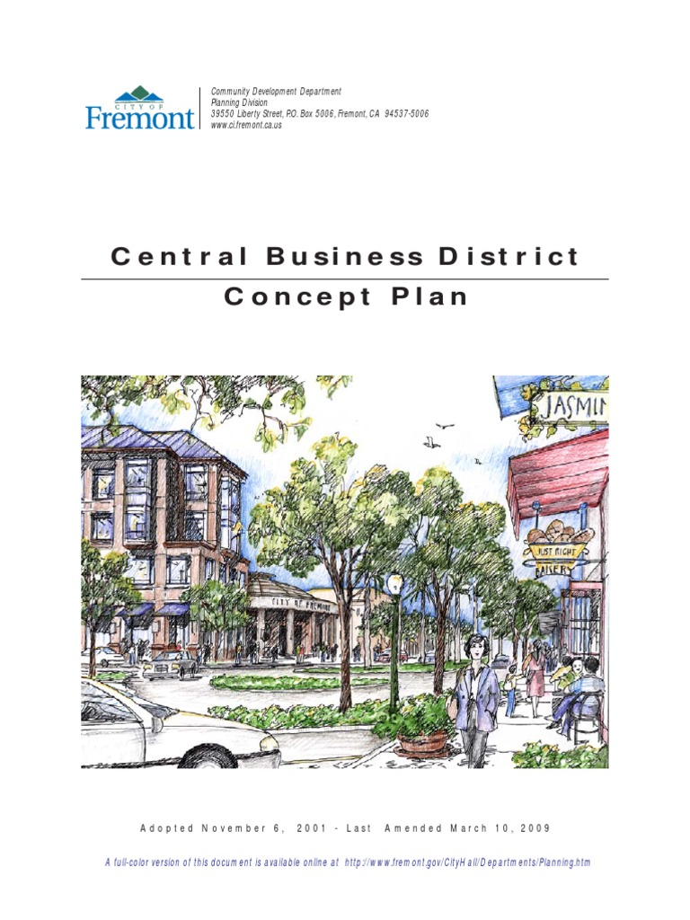 Central Business District Concept Plan PDF | PDF | Business