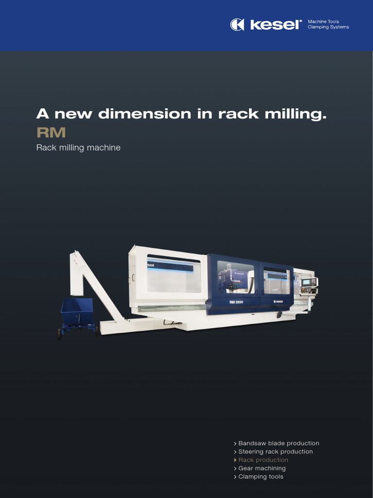 Rack Milling Machine RM | PDF | Gear | Transmission (Mechanics)