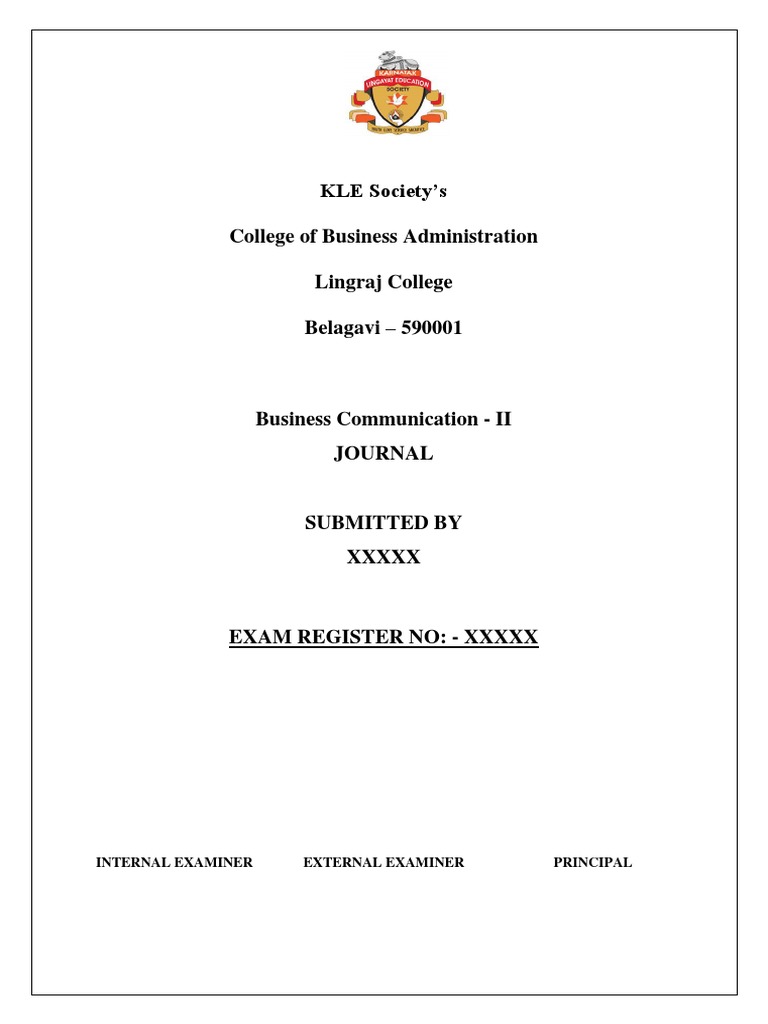 KLE Society's College of Business Administration Lingraj College ...