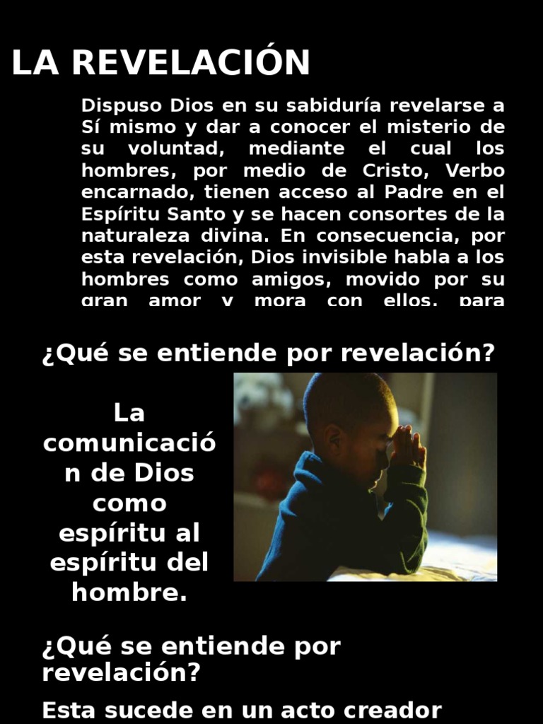 La Revelación | PDF | Revelación | Dios