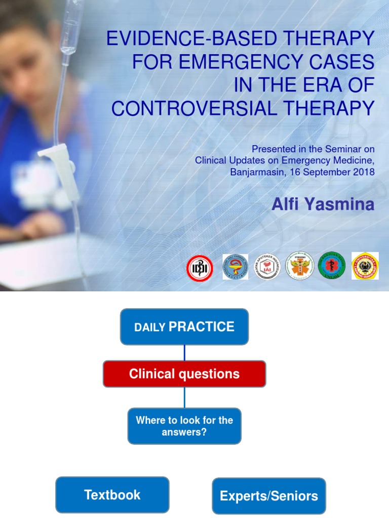 Evidence-Based Therapy For Emergency Cases in The Era of Controversial Therapy | PDF | Evidence ...