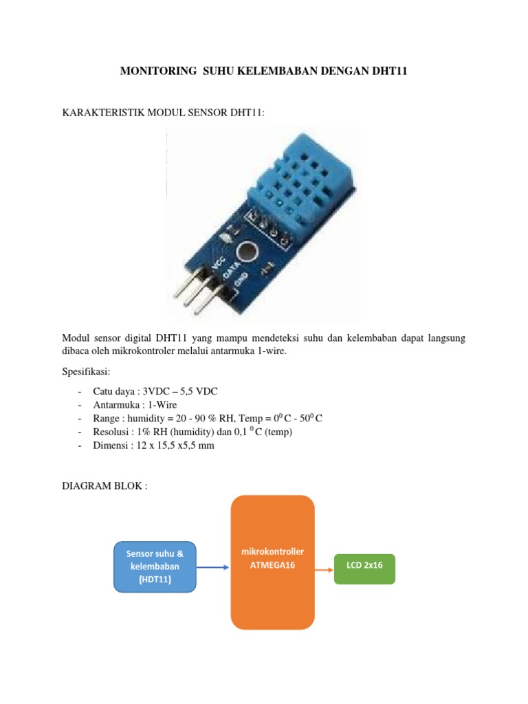 Monitoring Suhu Kelembaban Dengan Dht11 | PDF